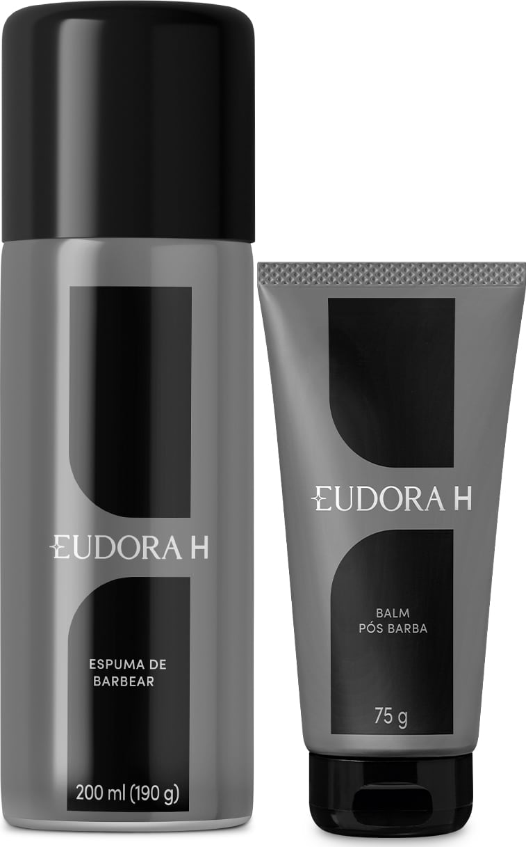 Combo Eudora H: Espuma de Barbear 200ml + Balm Pós-Barba 75g | Eudora