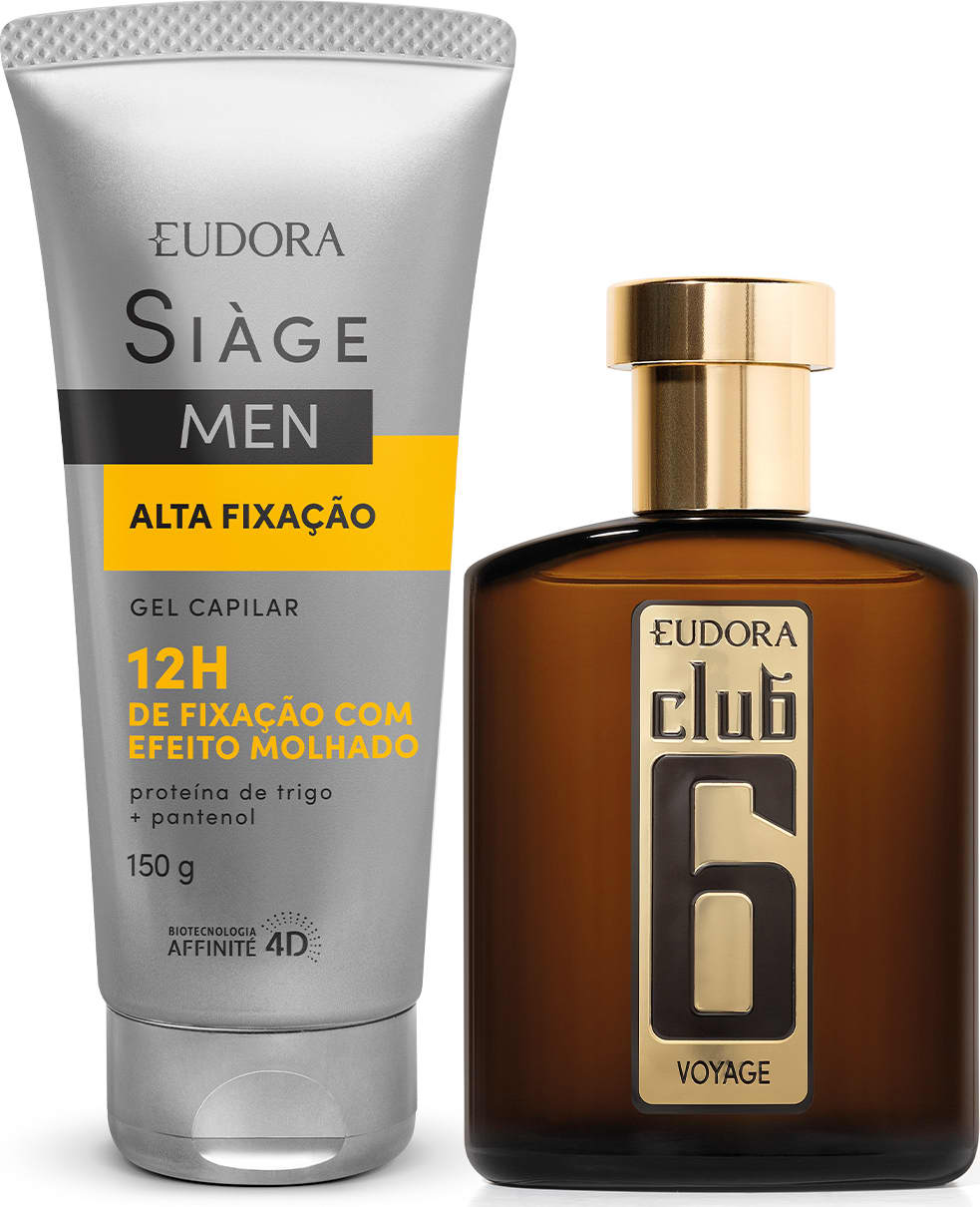 Combo Gel Capilar Modelador Siàge Men 150ml + Club 6 Voyage Desodorante Colônia 95ml | Eudora