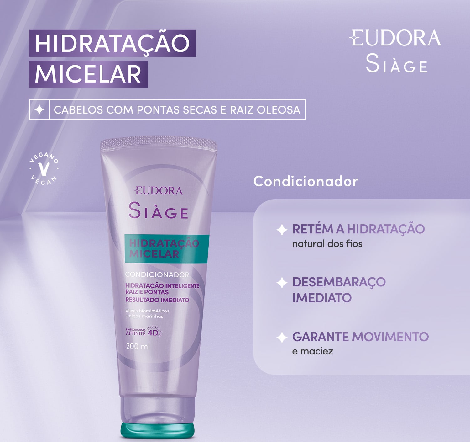 Condicionador Siàge Hidratação Micelar 200ml | Eudora