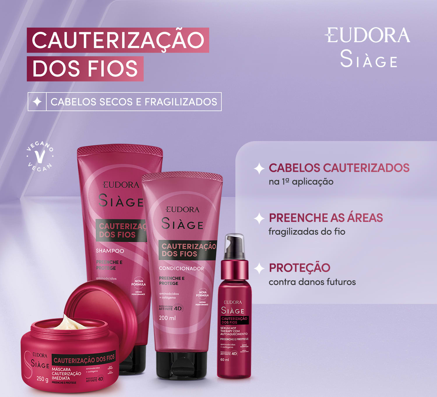 Shampoo Siàge Cauterização dos Fios 250ml | Eudora