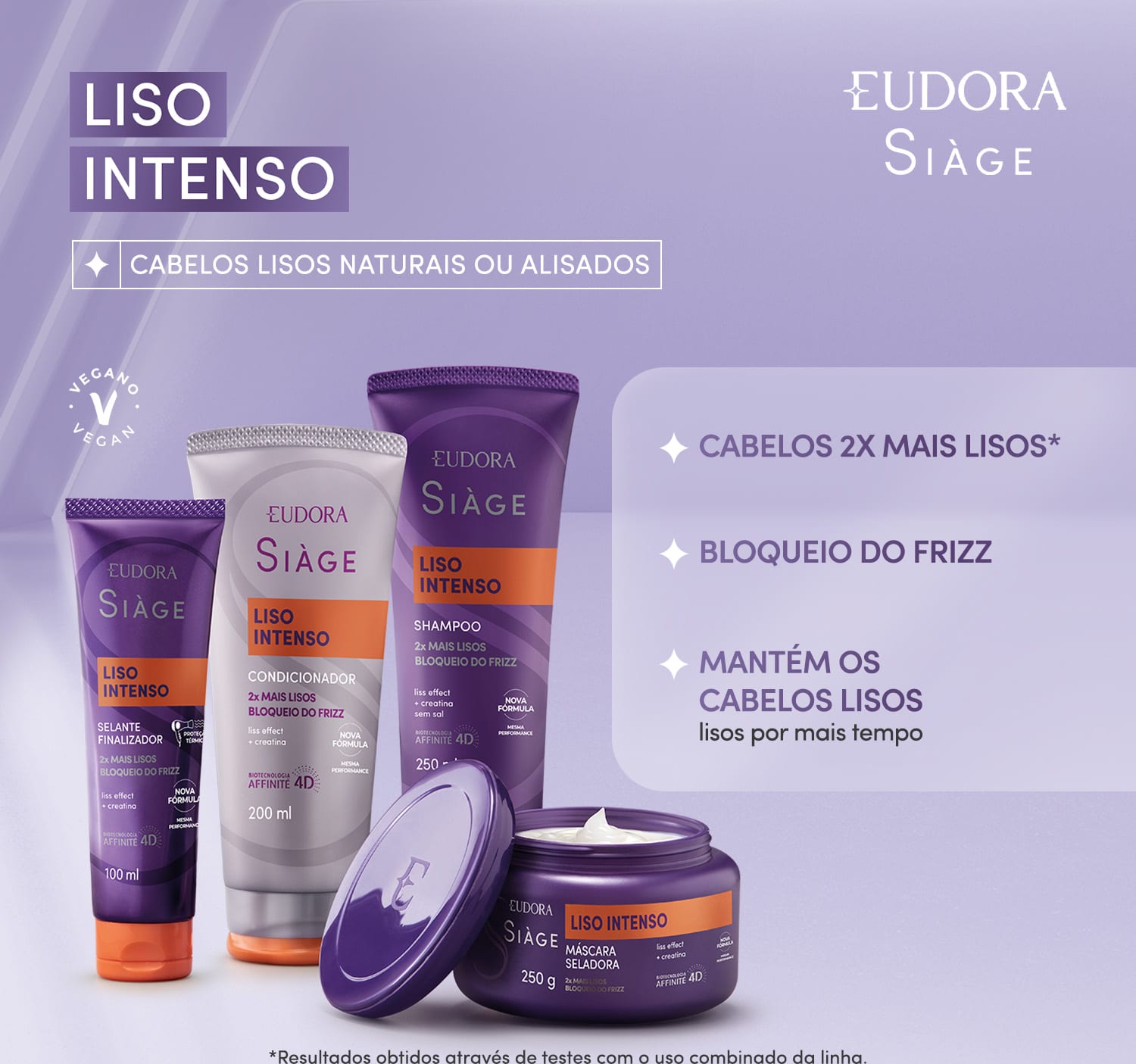 Máscara Capilar Siàge Liso Intenso 250g | Eudora