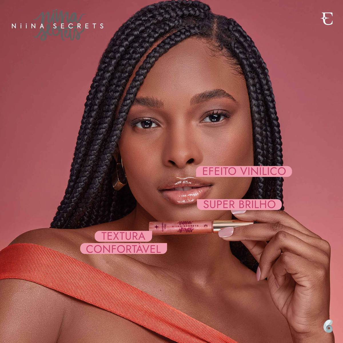 Gloss Labial Bronze Niina Secrets Luminous Eudora | Beleza na Web