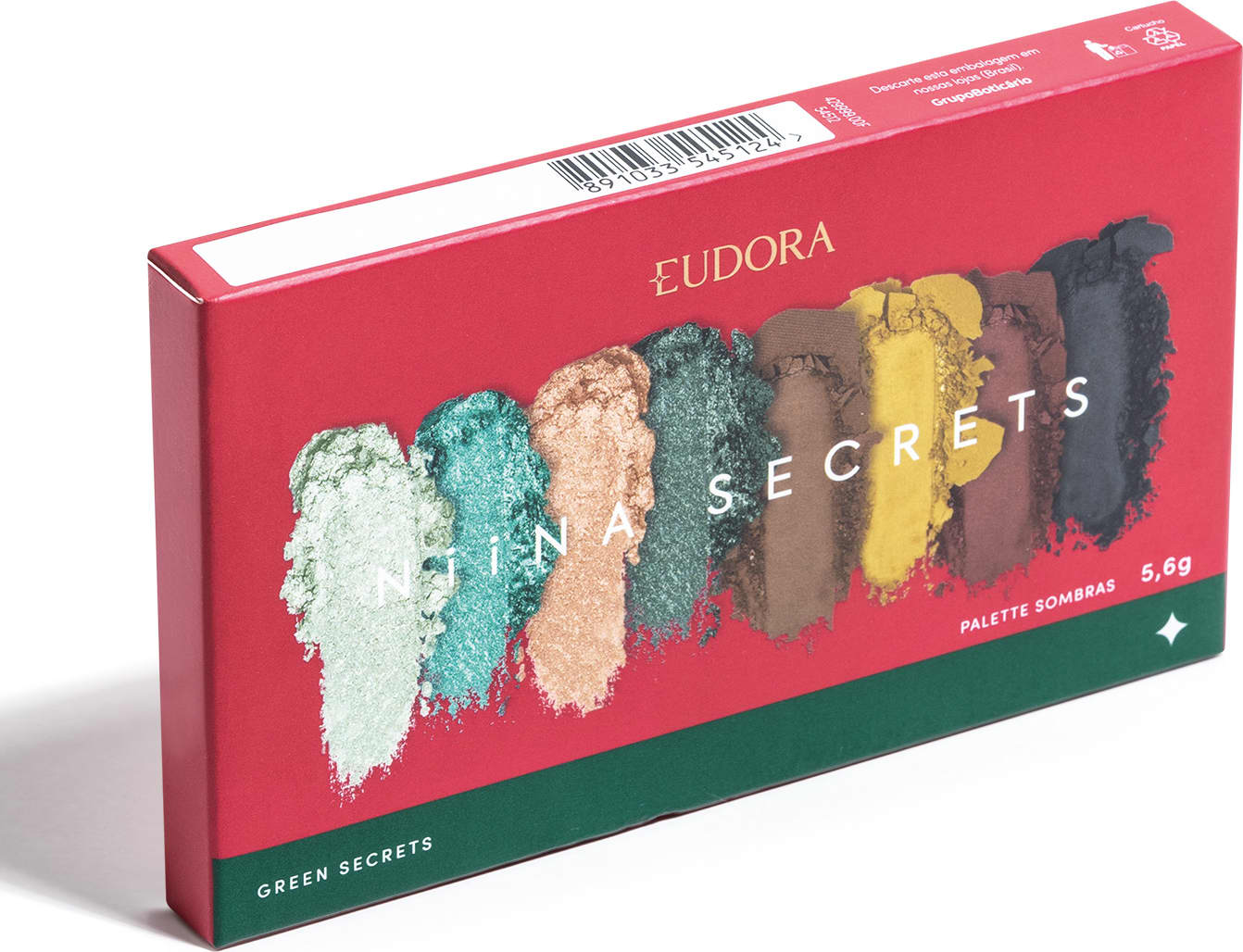 Palette de Sombras Niina Secrets Green 5,6g | Eudora