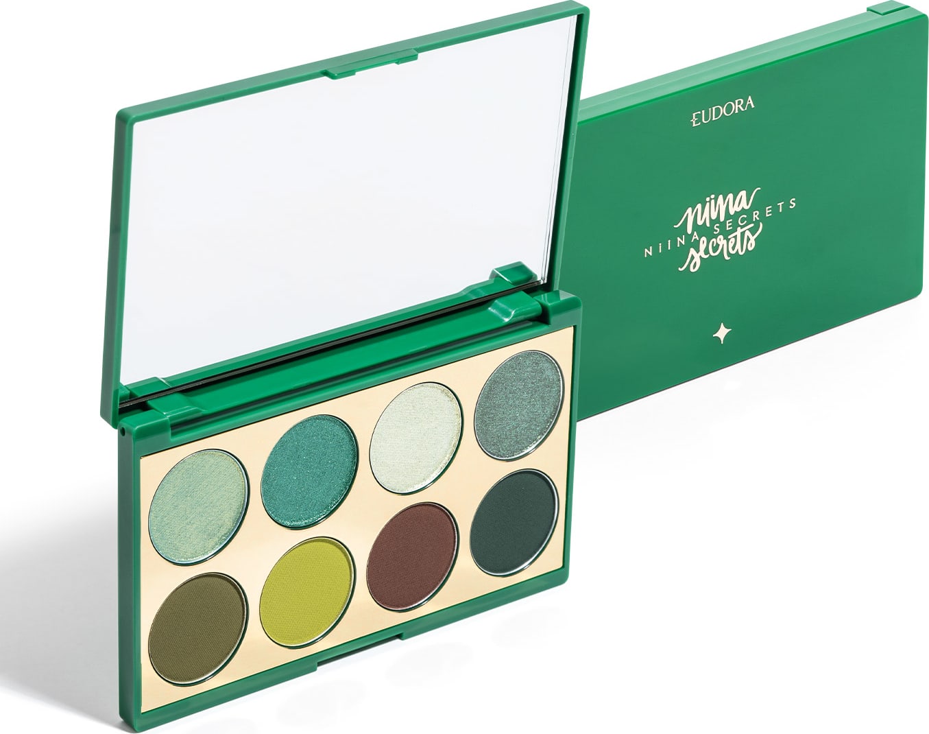 Paleta de Sombras Eudora Niina Secrets Green | Beleza na Web
