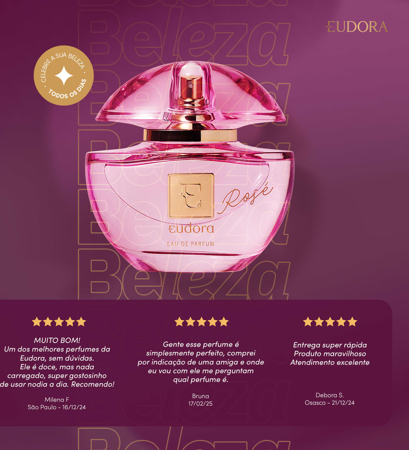 Eudora Rosé EDP | Em Até 12x + Frete Grátis 🤑