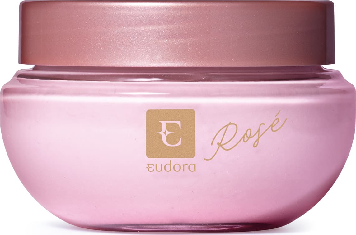 Creme Acetinado Desodorante Hidratante Corporal Eudora Rosé 250g | Eudora