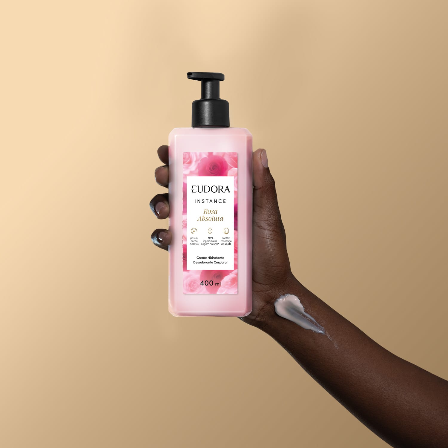 Creme Hidratante Desodorante Corporal Instance Rosa Absoluta 400ml | Eudora
