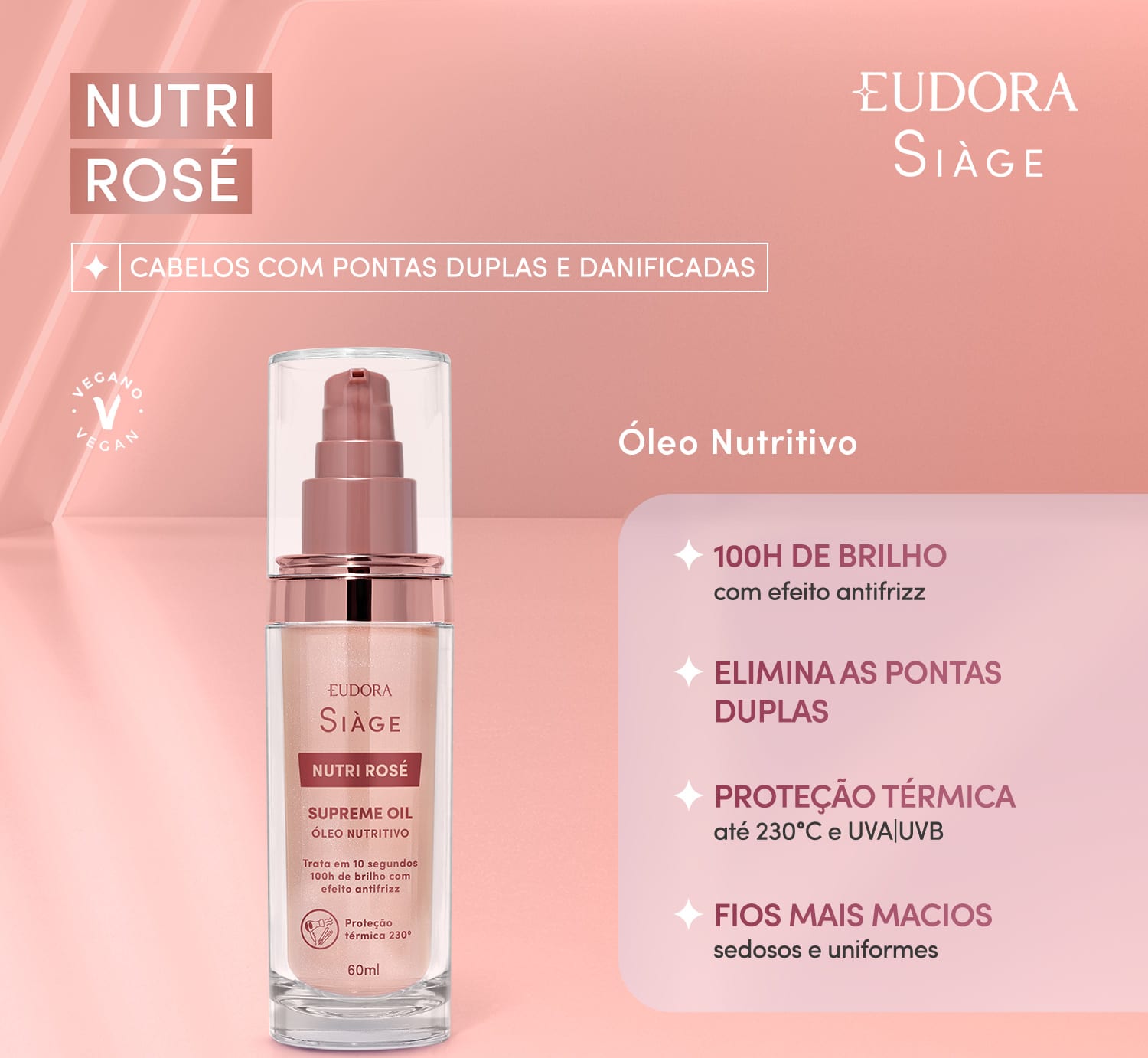 Supreme Oil Siàge Nutri Rosé 60ml | Eudora