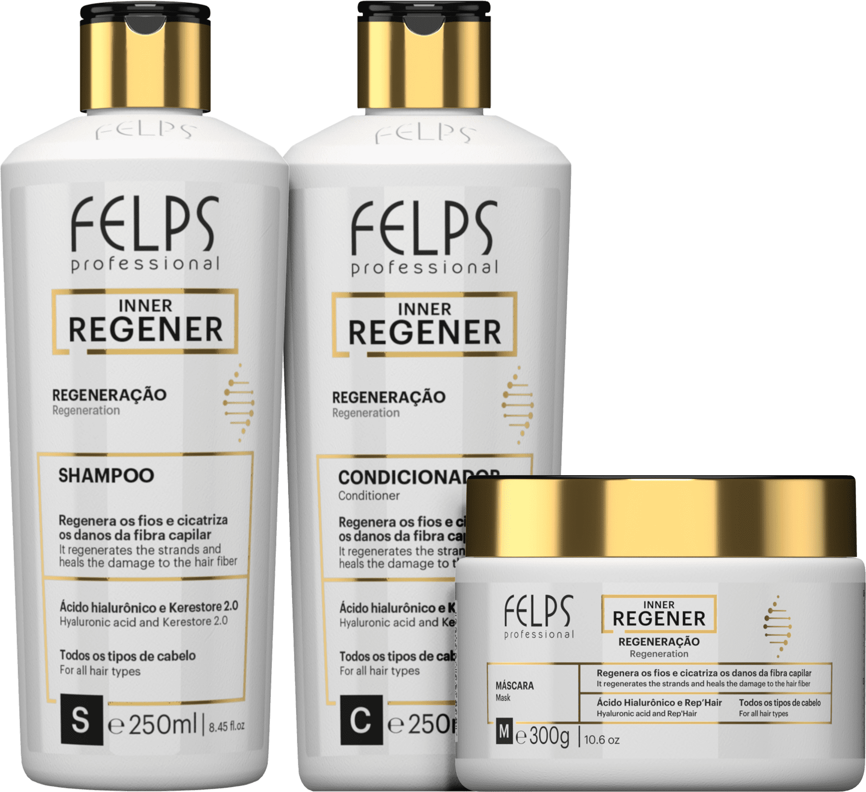 Kit Felps Professional Inner Regener Trio Treatment | Beleza Na Web PRO Pro