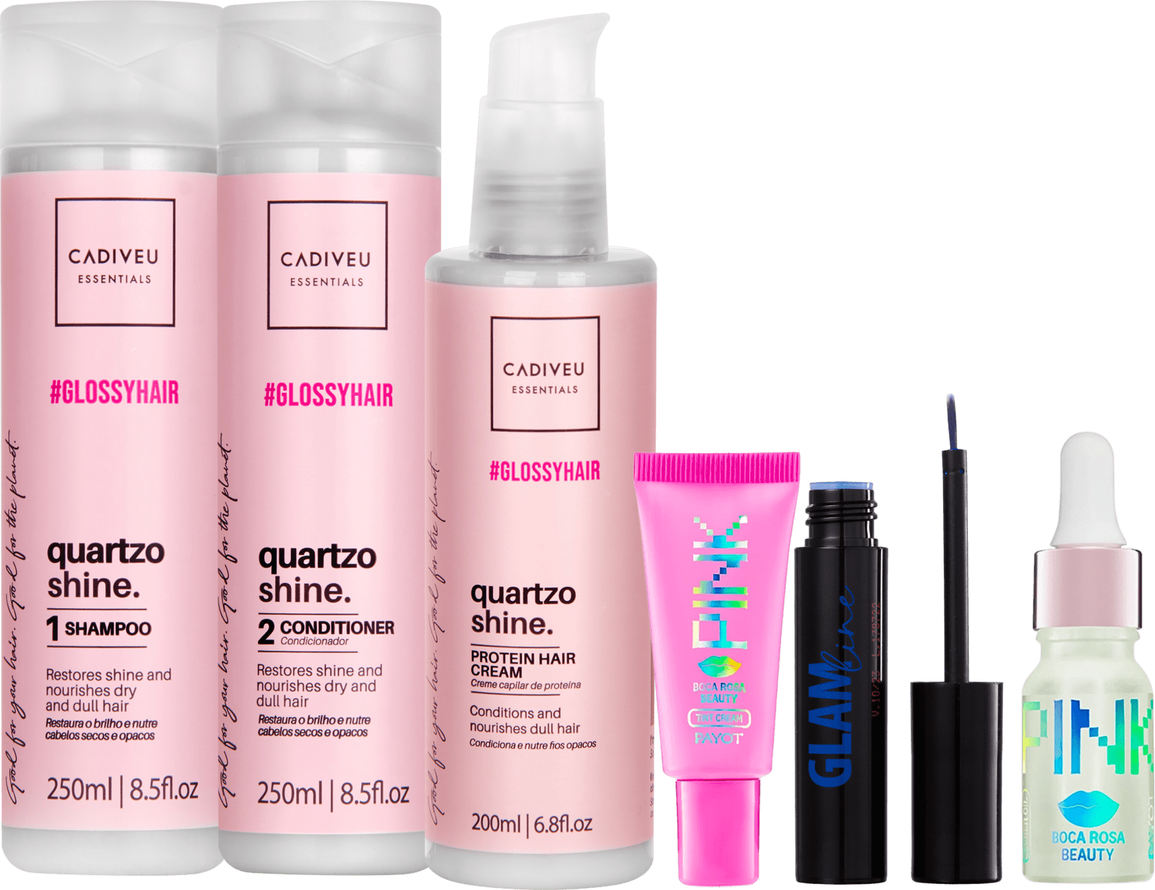 Kit Beleza na Web Shine Pink Super | Beleza na Web