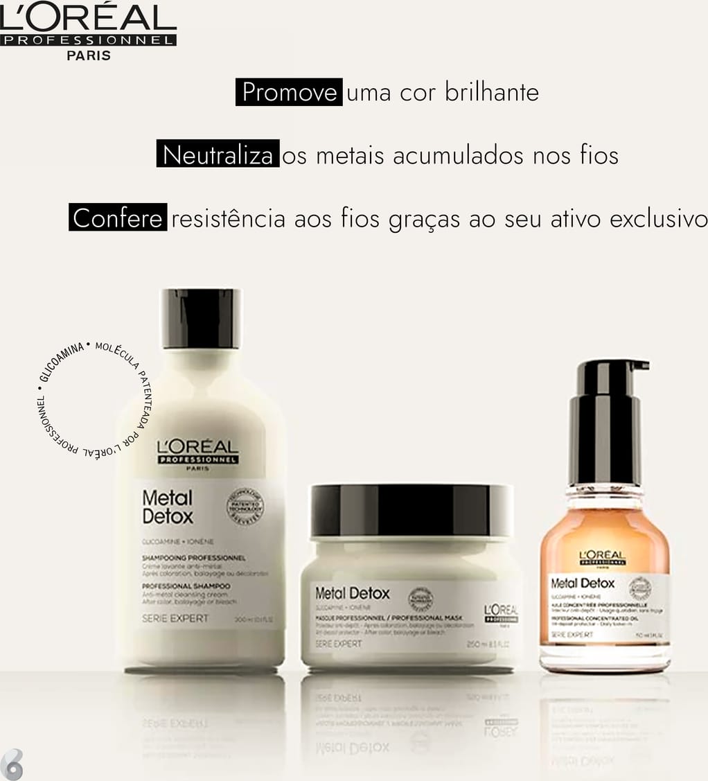 Kit L'Oréal Professionnel Metal Detox Trio Treatment | Beleza Na Web PRO Pro