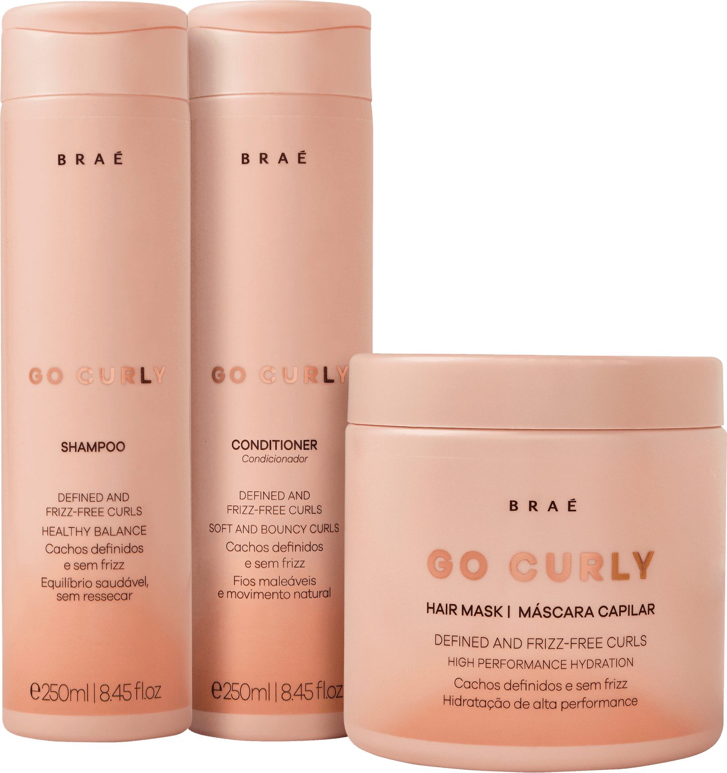Kit Braé Go Curly Triple | Beleza na Web