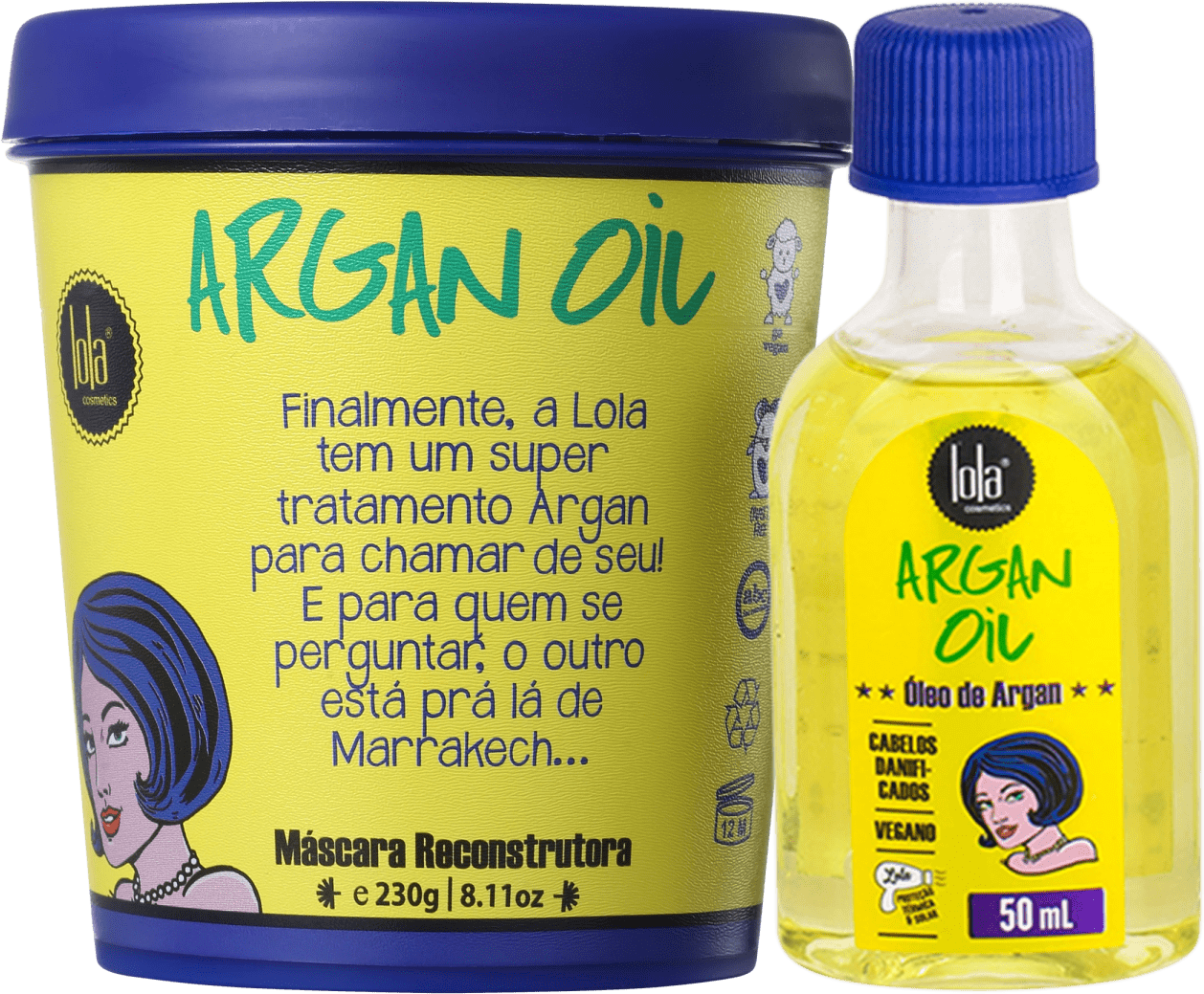 Kit Lola Cosmetics Argan Oil Home Care Duo | Beleza na Web