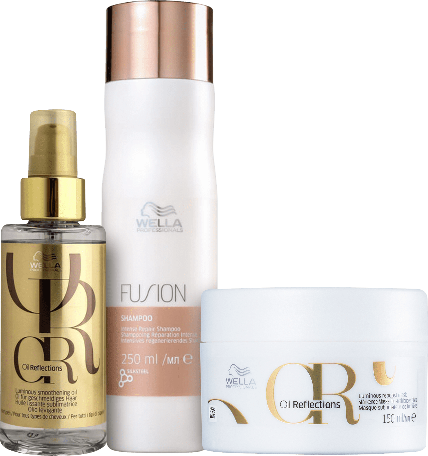 Kit Wella Professionals Fusion Oil Reflections Trio de Cuidados | Beleza na Web