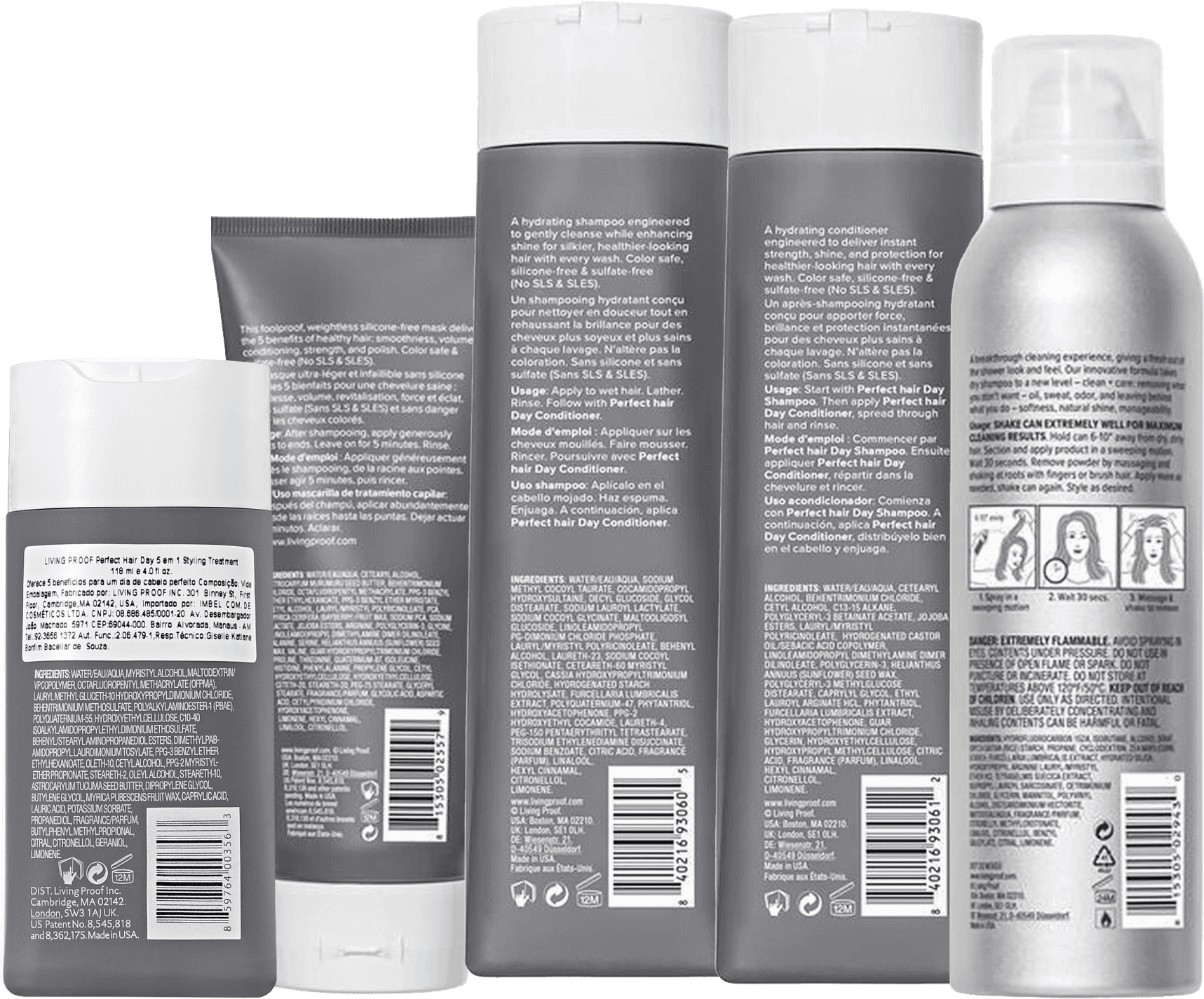 Kit Living Proof Perfect hair Day (PhD) Advanced Clean Dry | Beleza Na ...