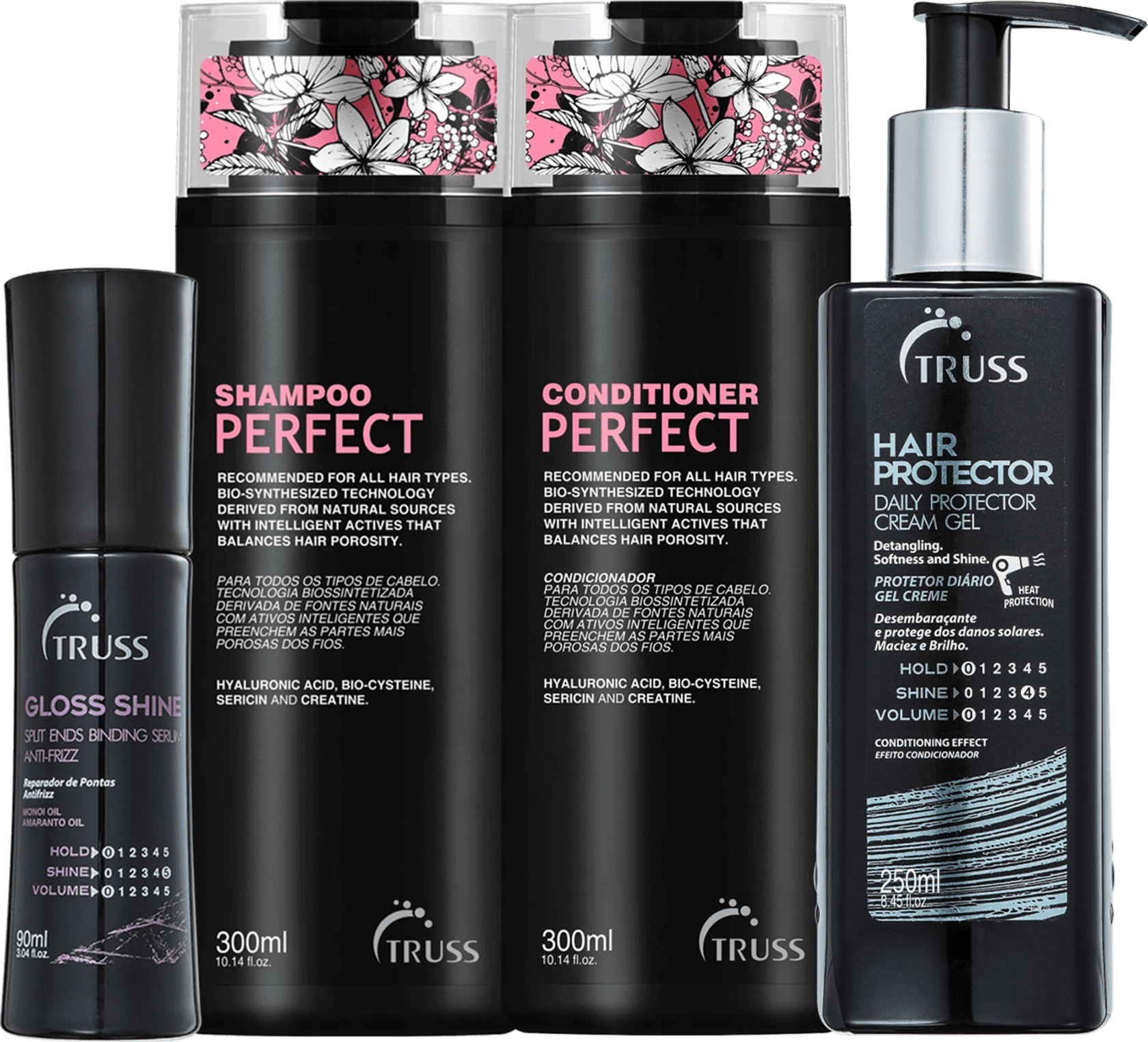Kit TRUSS Perfect Gloss Shine Hair Protector | Beleza na Web
