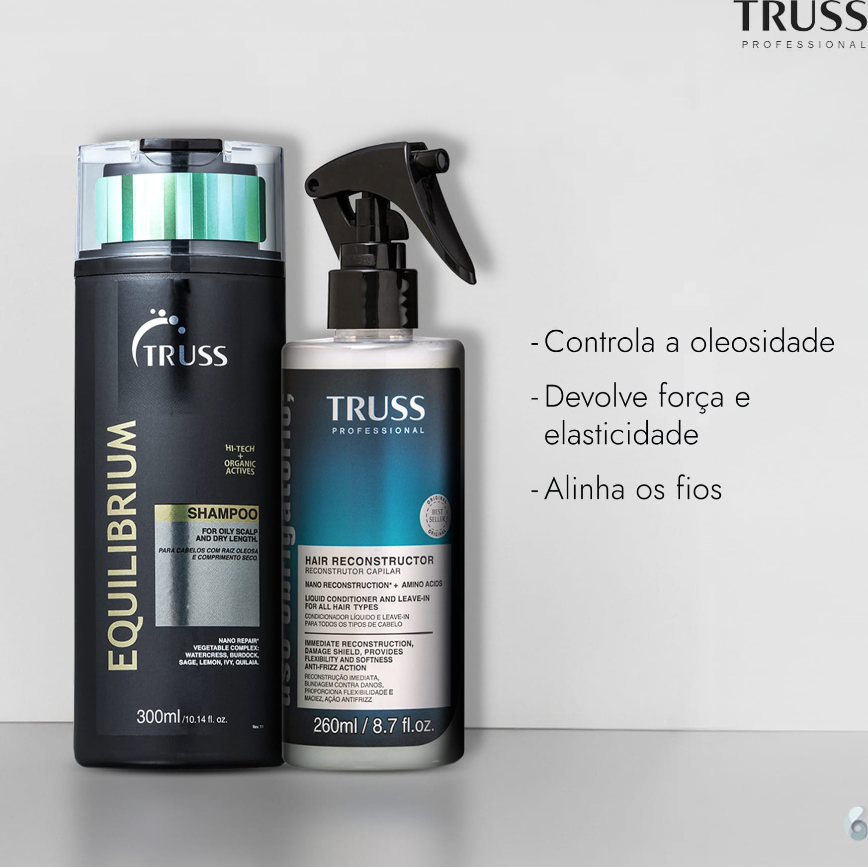 Kit TRUSS Equilibrium + Uso Obrigatório Dupla | Beleza na Web