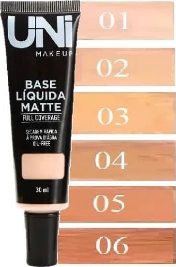 Uni Makeup Base Líquida Matte Full Coverage C04 30ml