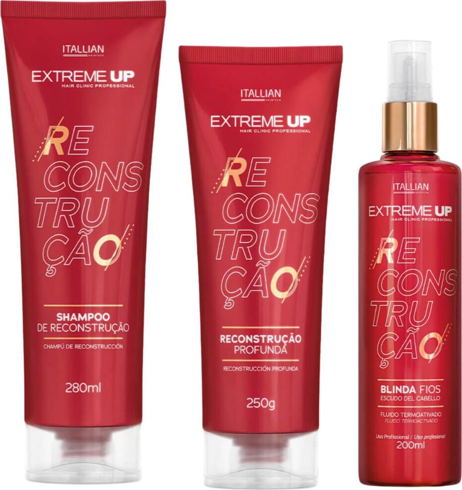 Kit Itallian Hairtech Extreme Up Trio | Beleza Na Web