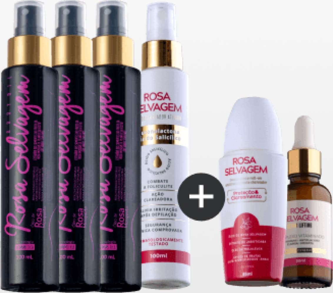 Kit Rosa Selvagem Tratamento Intenso Six | Beleza na Web