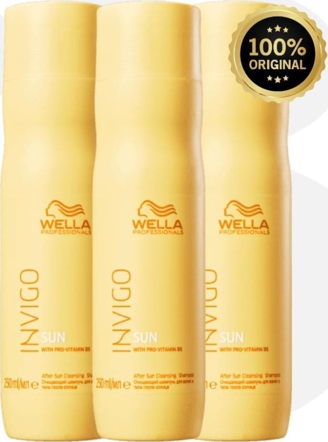 Kit Wella Invigo Sun - 3 unidades de Shampoo - 250ml (3 Pdts)