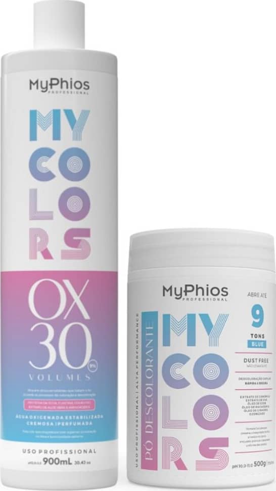 Kit OX 30 Volumes + Pó Descolorante MyColors MyPhios Professional