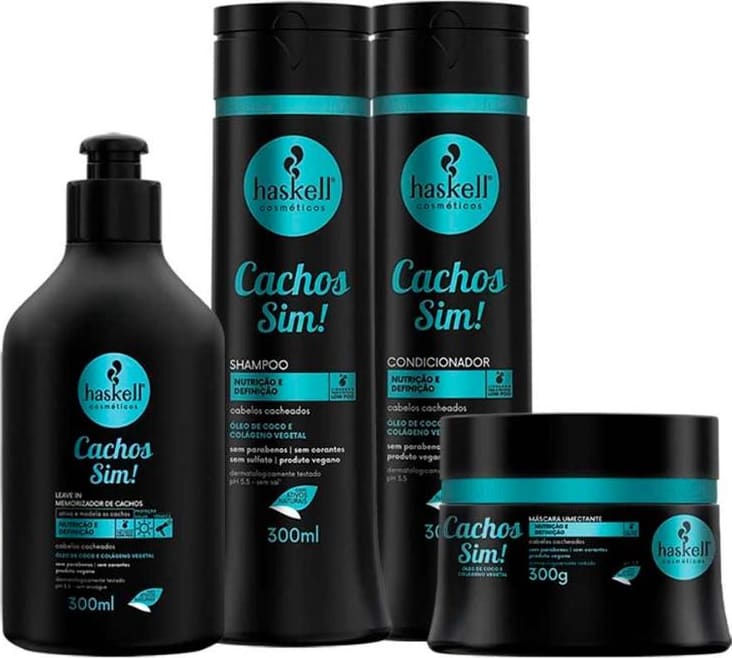 Kit Haskell Cachos Sim! Super Cuidado | Beleza na Web