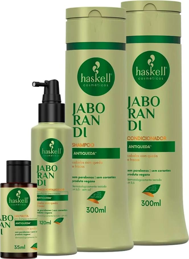 Kit Haskell Jaborandi Tratamento Antiqueda | Beleza na Web