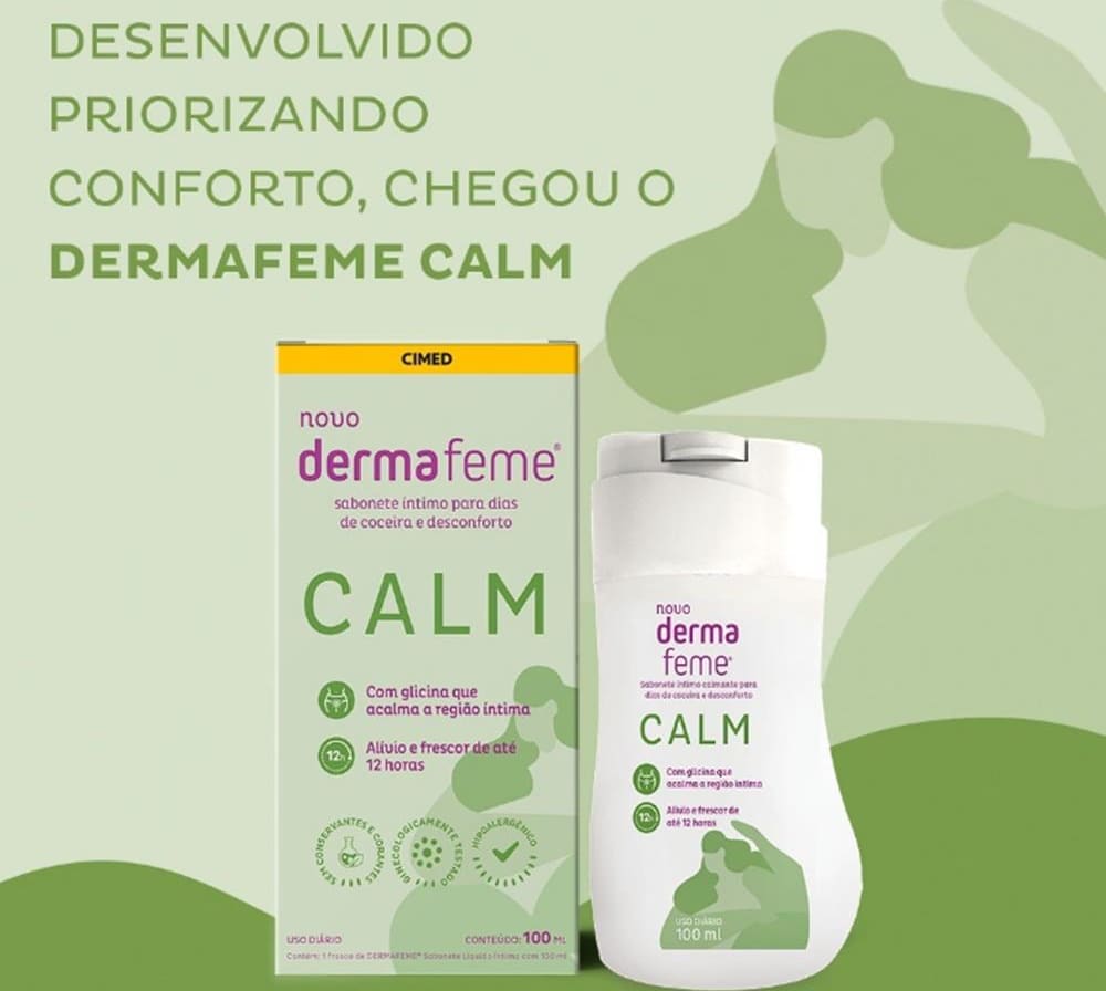 Sabonete Íntimo Cimed Dermafeme Calm 100ml | Beleza na Web