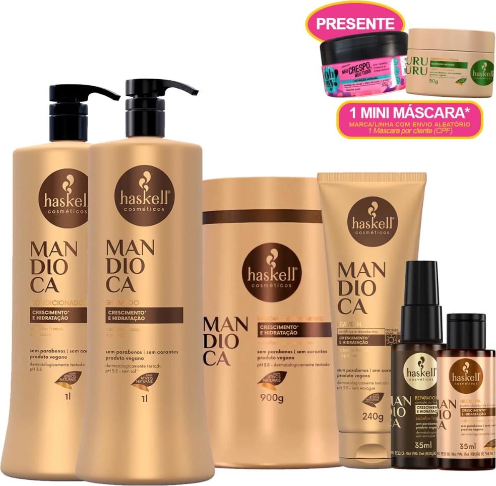Kit Haskell Mandioca Super Completo | Beleza na Web