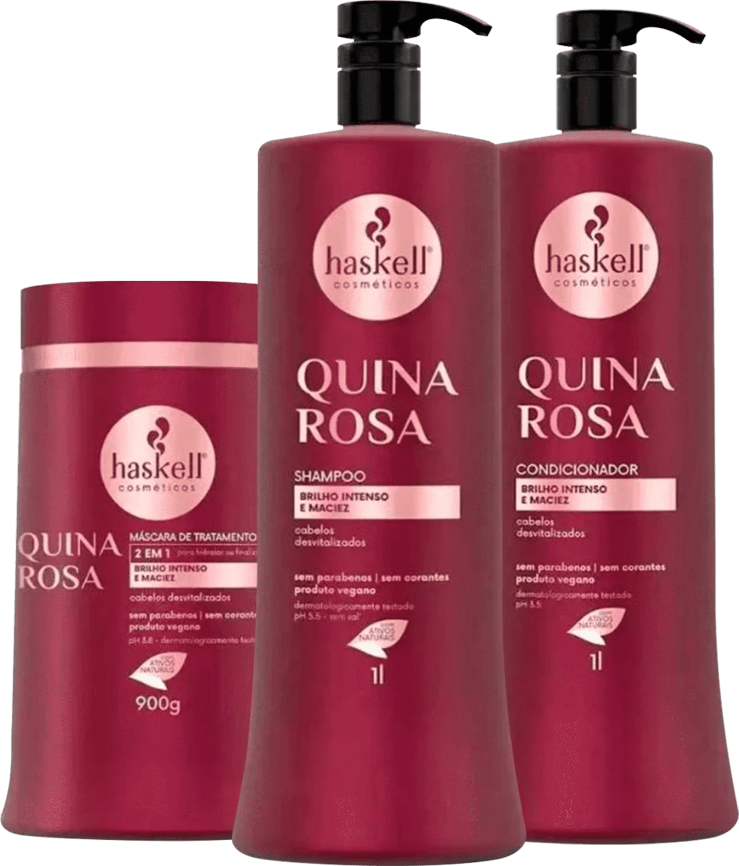 Kit Haskell Quina Rosa Super Trio | Beleza na Web