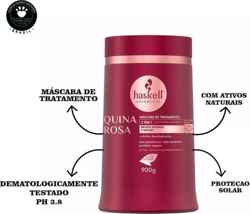 Kit Haskell Quina Rosa Super Completo | Beleza na Web