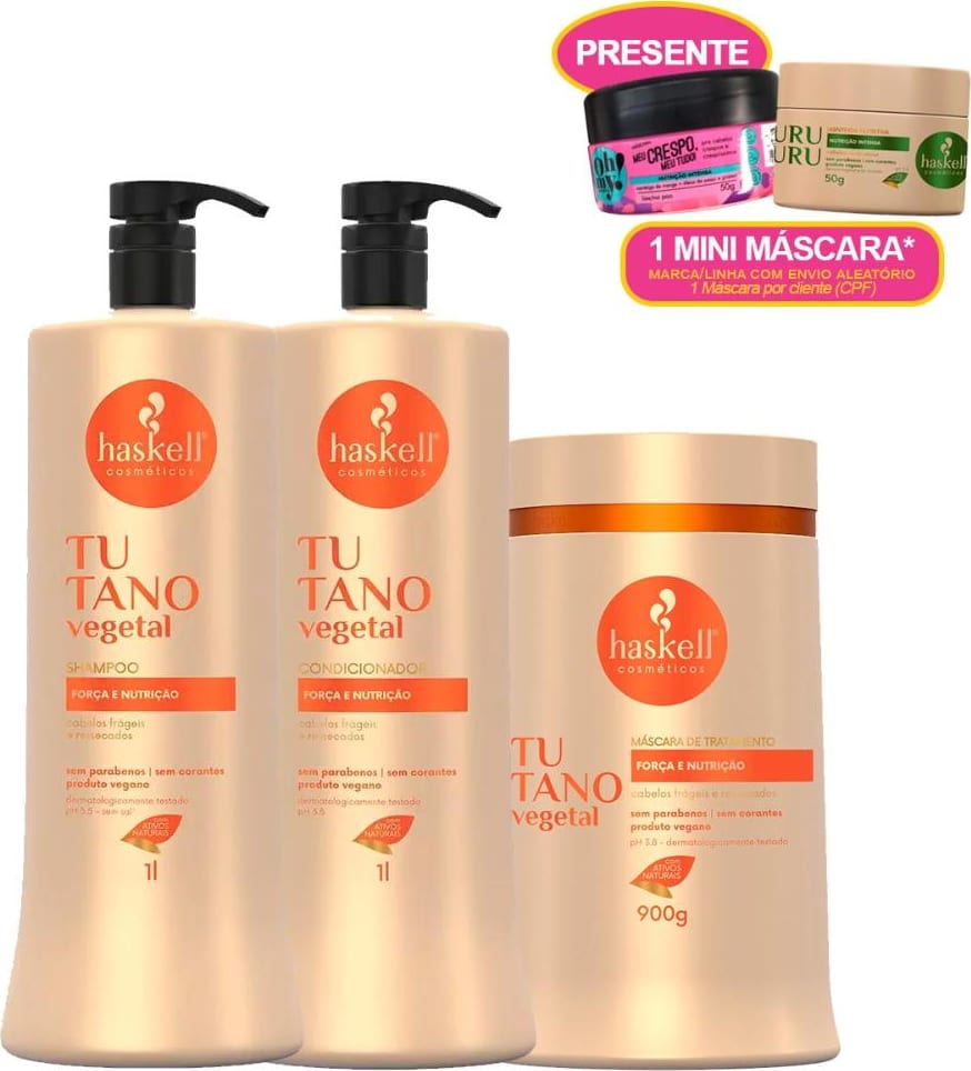 Kit Haskell Tutano Vegetal Super Trio | Beleza na Web