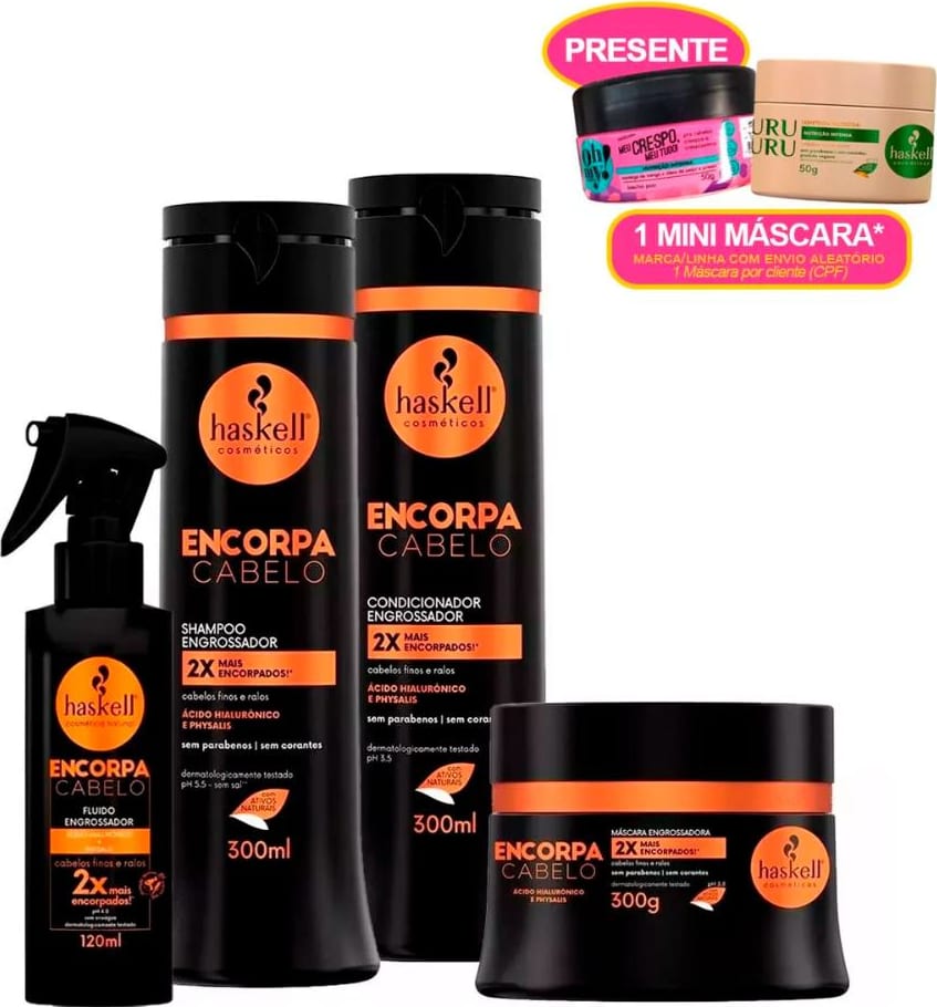 Kit Haskell Encorpa Cabelo Completo | Beleza na Web