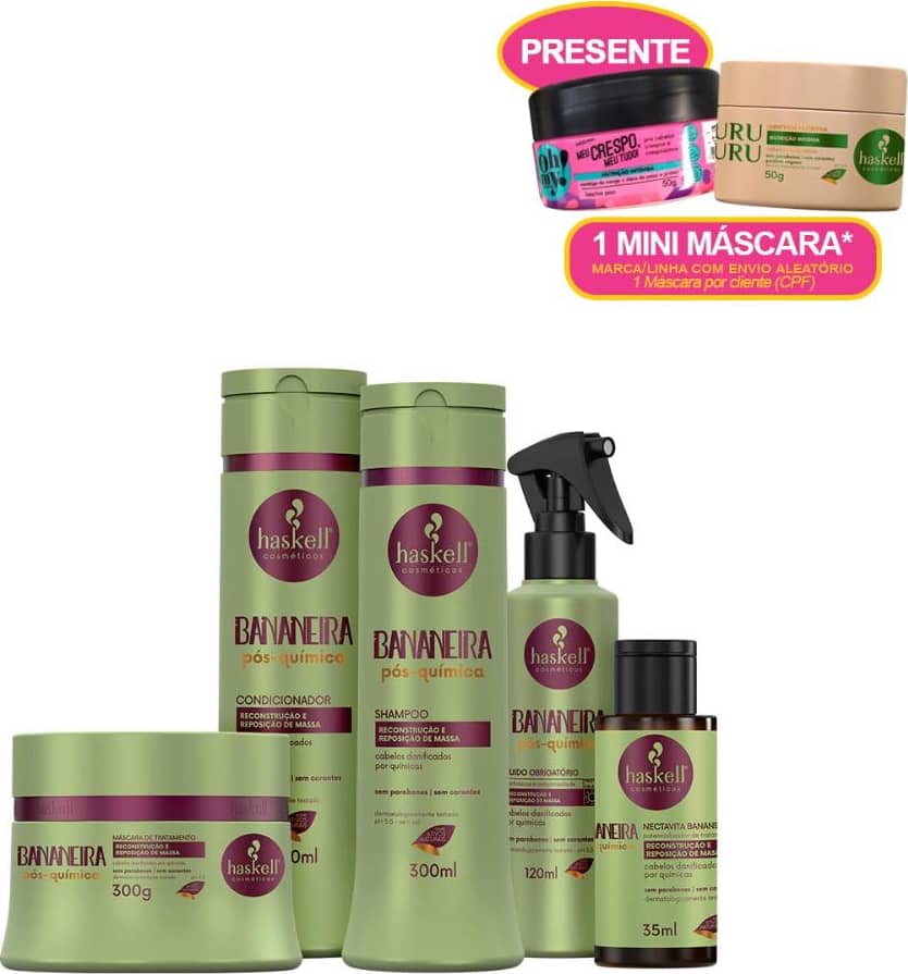 Kit Haskell Bananeira Pós-Química | Beleza na Web