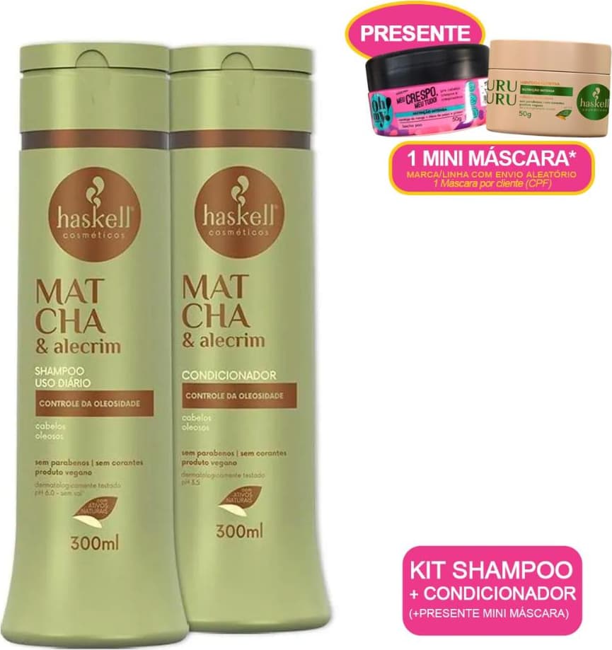 Kit Haskell Matcha & Alecrim Home Care | Beleza na Web