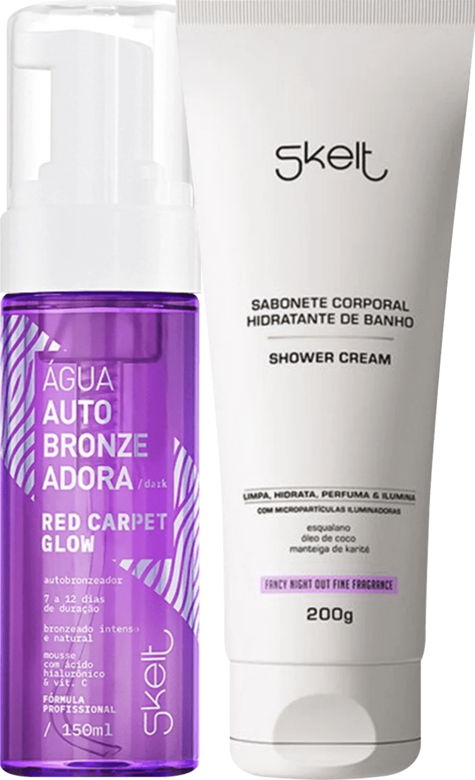 Kit Skelt Red Carpet Glow Shower Água Dark (2 produtos)