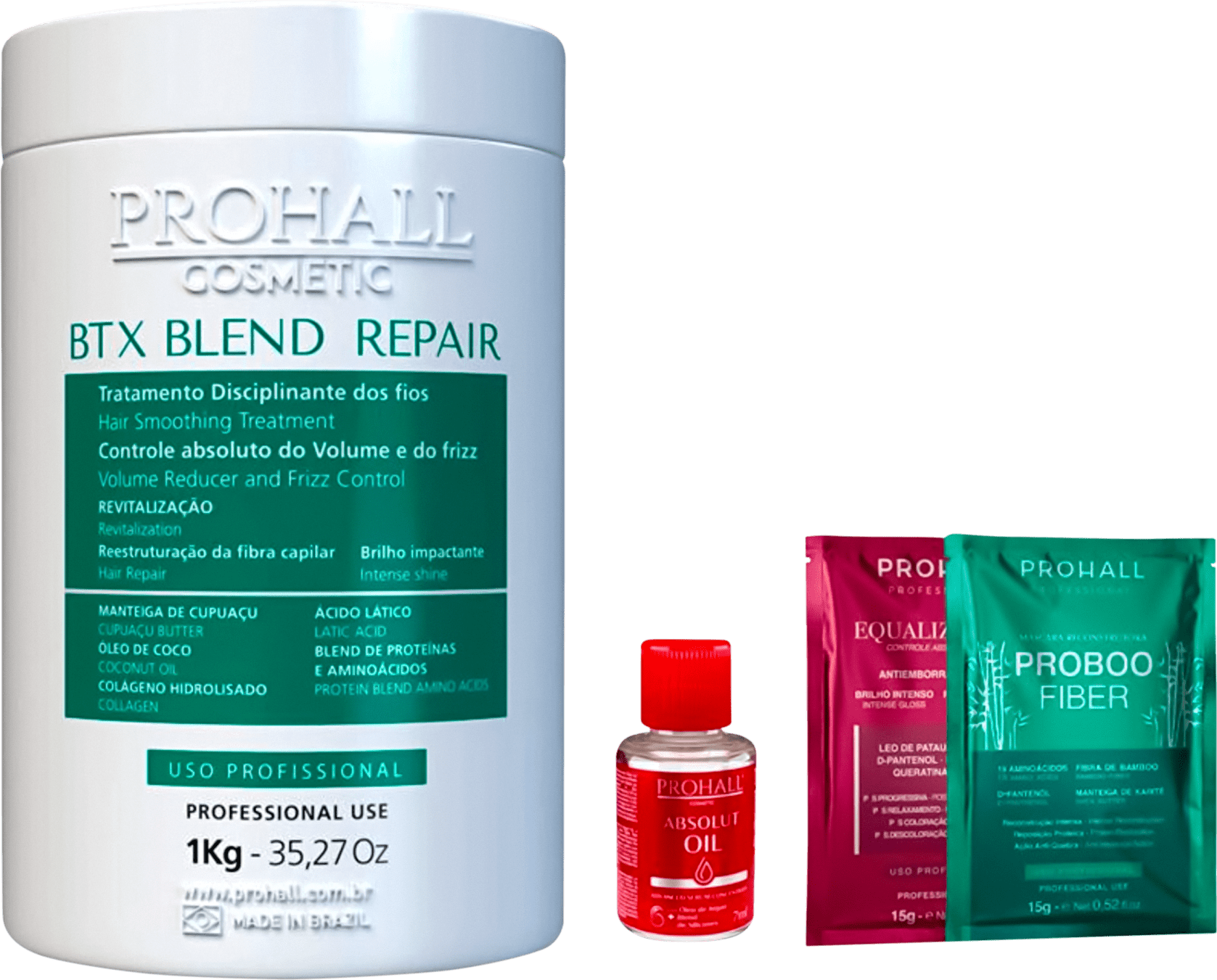 Kit Prohall BTX Blend Repair Alisa e Trata | Beleza na Web