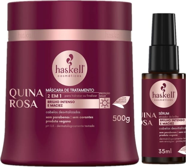 Kit Haskell Quina Rosa Brilho Intenso | Beleza na Web