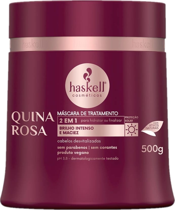 Kit Haskell Quina Rosa Brilho Intenso | Beleza na Web