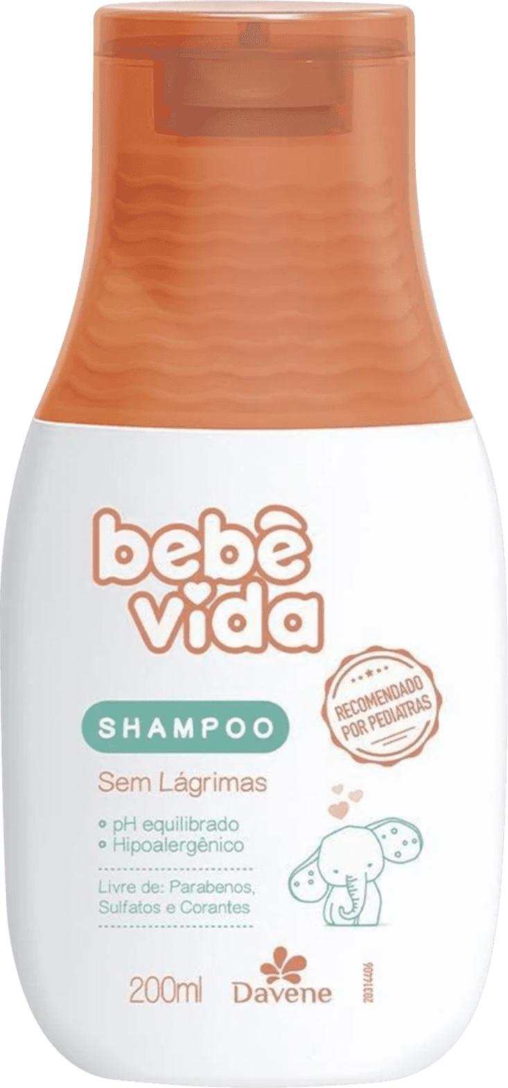 SHAMPOO DAVENE BEBE VIDA SEM LAGRIMAS 200ML