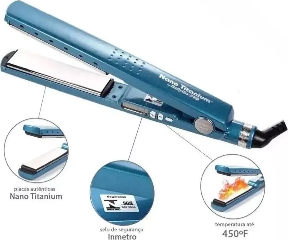 Chapinha Babyliss Pro Nano Titanium 220V | Beleza na Web