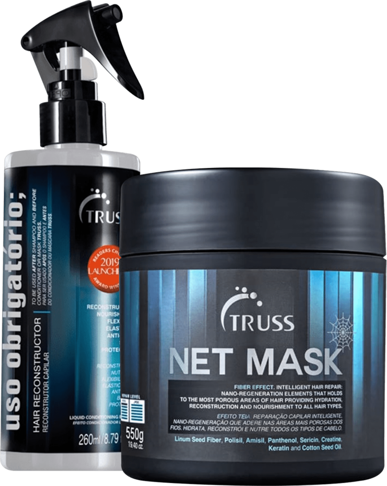Kit TRUSS Net Mask Uso Obrigatório Duo | Beleza na Web