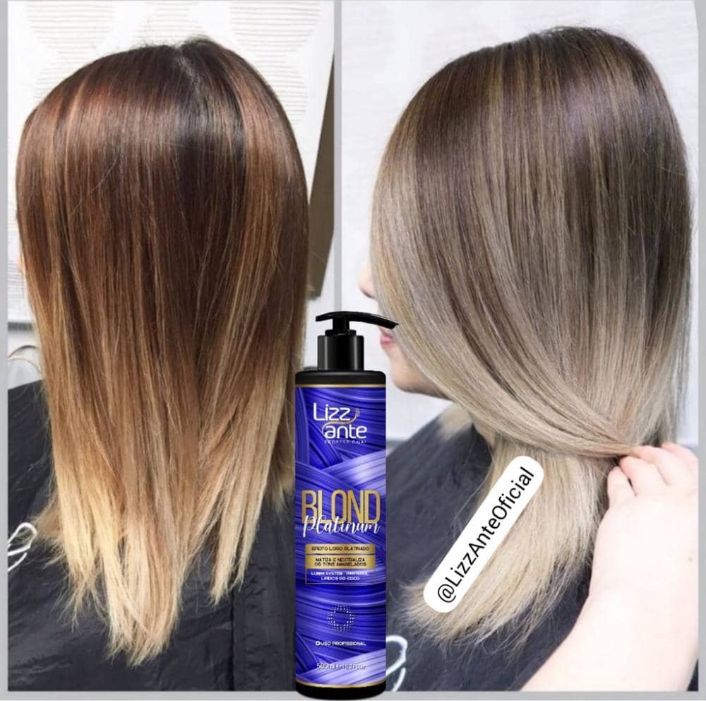 Matizador Blond Platinum 300ml Matiza Efeito Pérola Hidrata E Promove