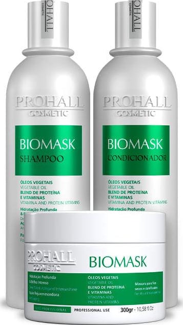 Kit Ultra Hidratante Biomask Home Care Prohall 300ml