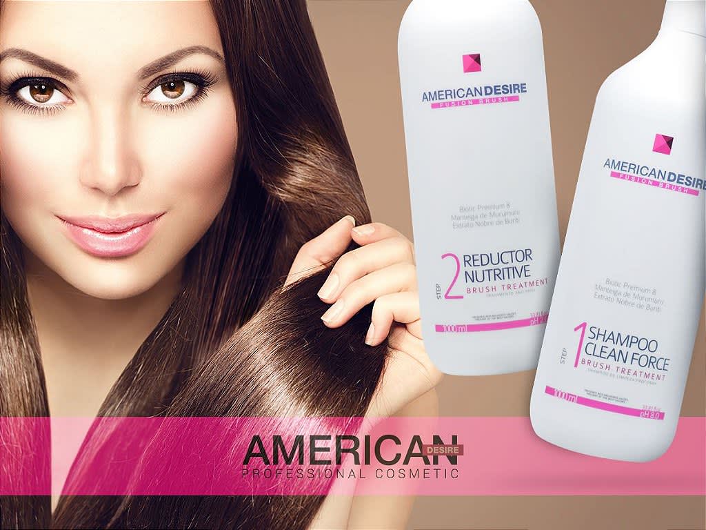 Shampoo American Desire Fusion Brush Clean Force Step 1 | Beleza na Web