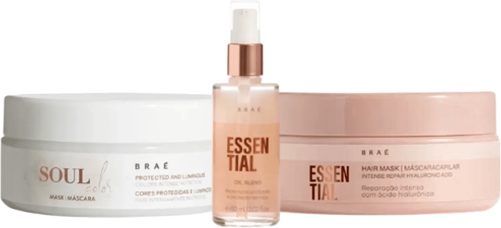 Braé Kit Mascara Soul Color Essential Oil Blend Trio (3 Produtos)