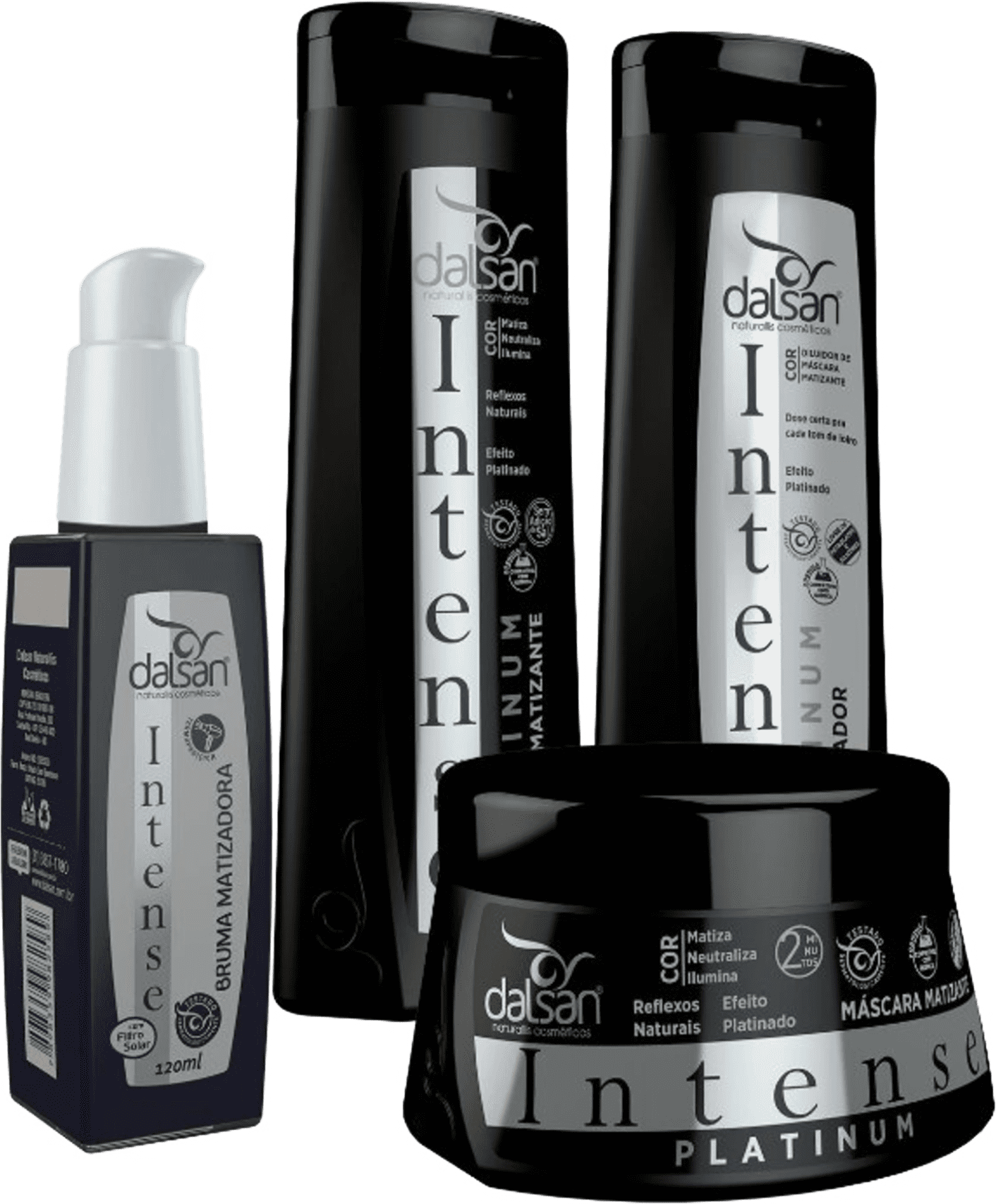 Kit Dalsan Cosméticos Intense Platinum | Beleza na Web