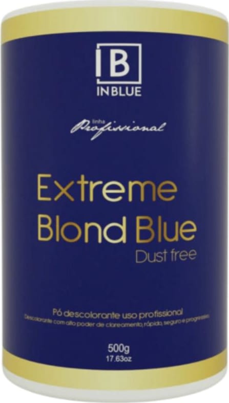 Kit Pó Descolorante Inblue Extreme Blond Blue + Ox 30 Volumes 900ml