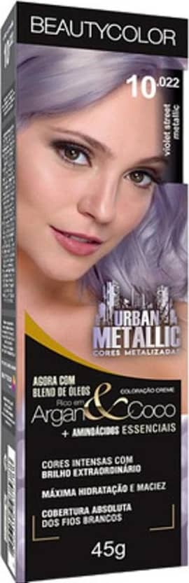Tinta Beauty Color Coloração 10.022 Violet Street Metallic 45g